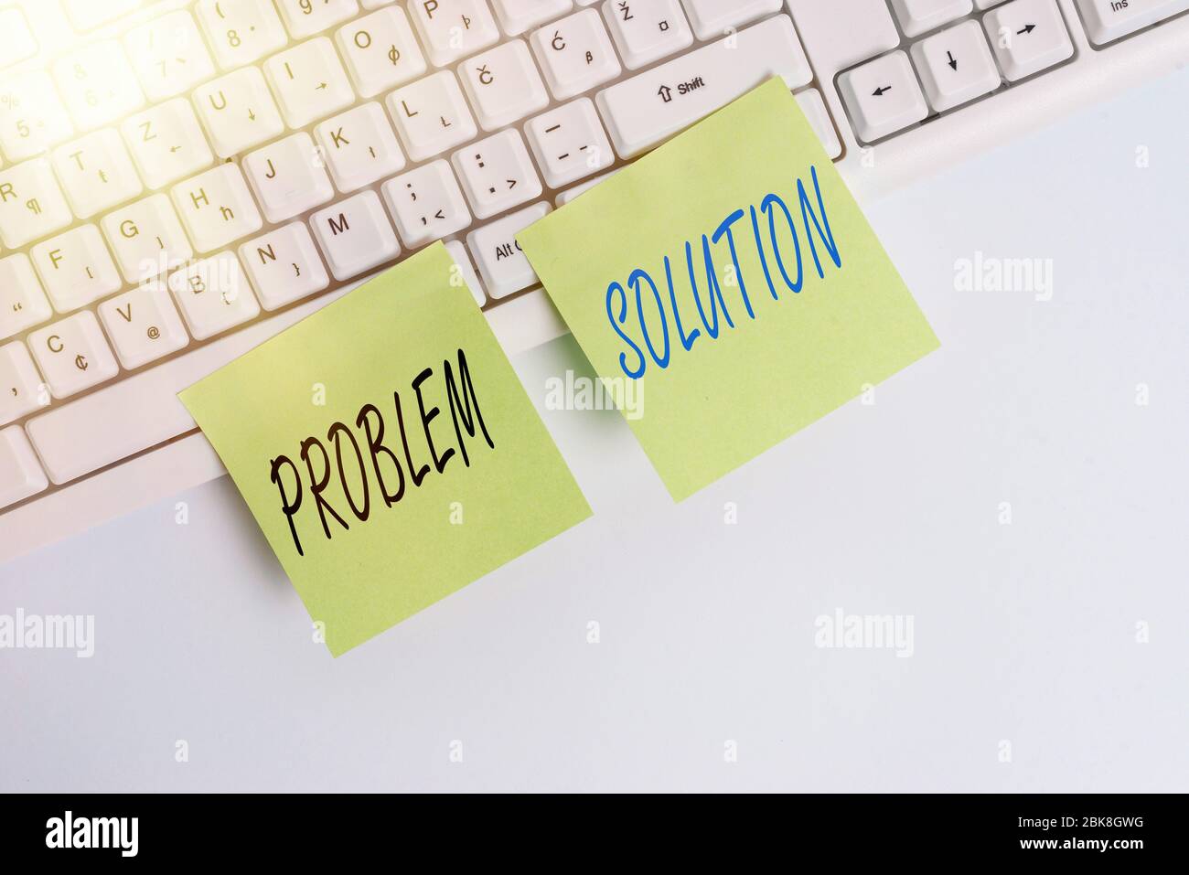 Conceptual Hand Writing Showing Problem Solution Concept Meaning Solving Consists Of Using