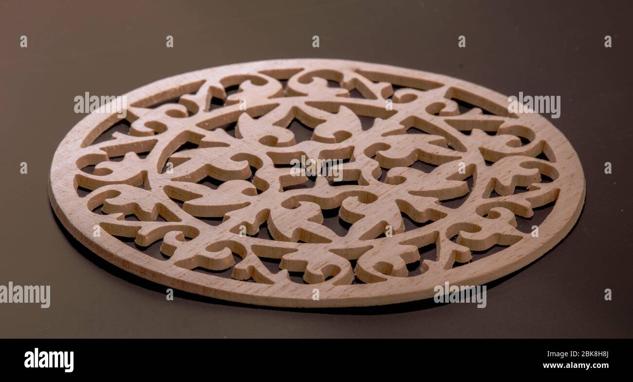 anatolian oud / guitar hole cover with an oriental circular symmetrical ...