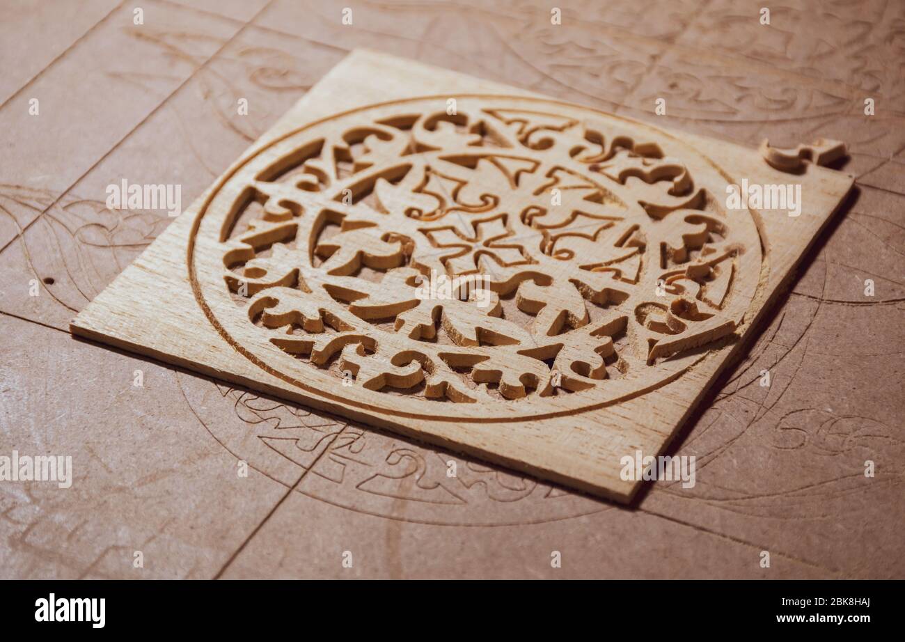 anatolian oud / guitar hole cover with an oriental circular symmetrical ...