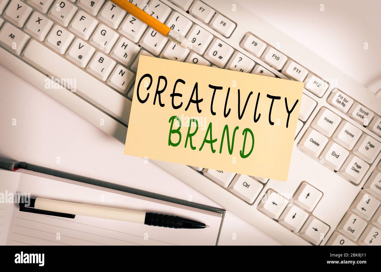 Handwriting text writing Creativity Brand. Conceptual photo design name ...