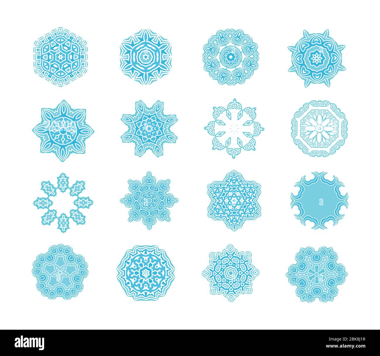 Ice fractals Stock Vector Images - Alamy