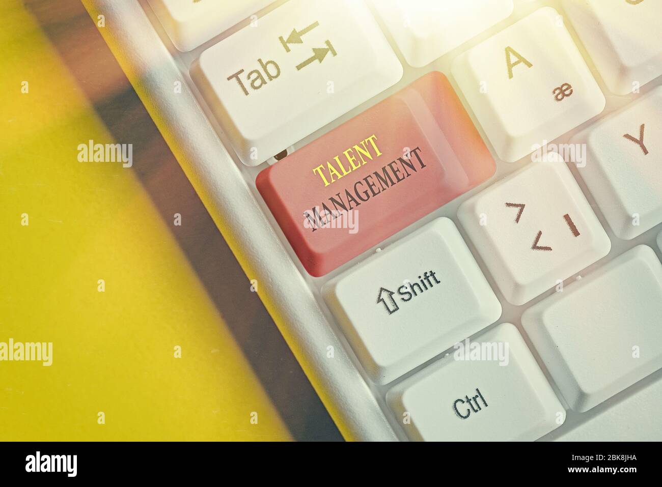 Text sign showing Talent Management. Business photo text Acquiring ...