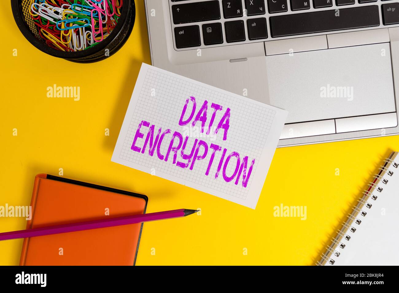 Text Sign Showing Data Encryption Business Photo Showcasing Symmetrickey Algorithm For The
