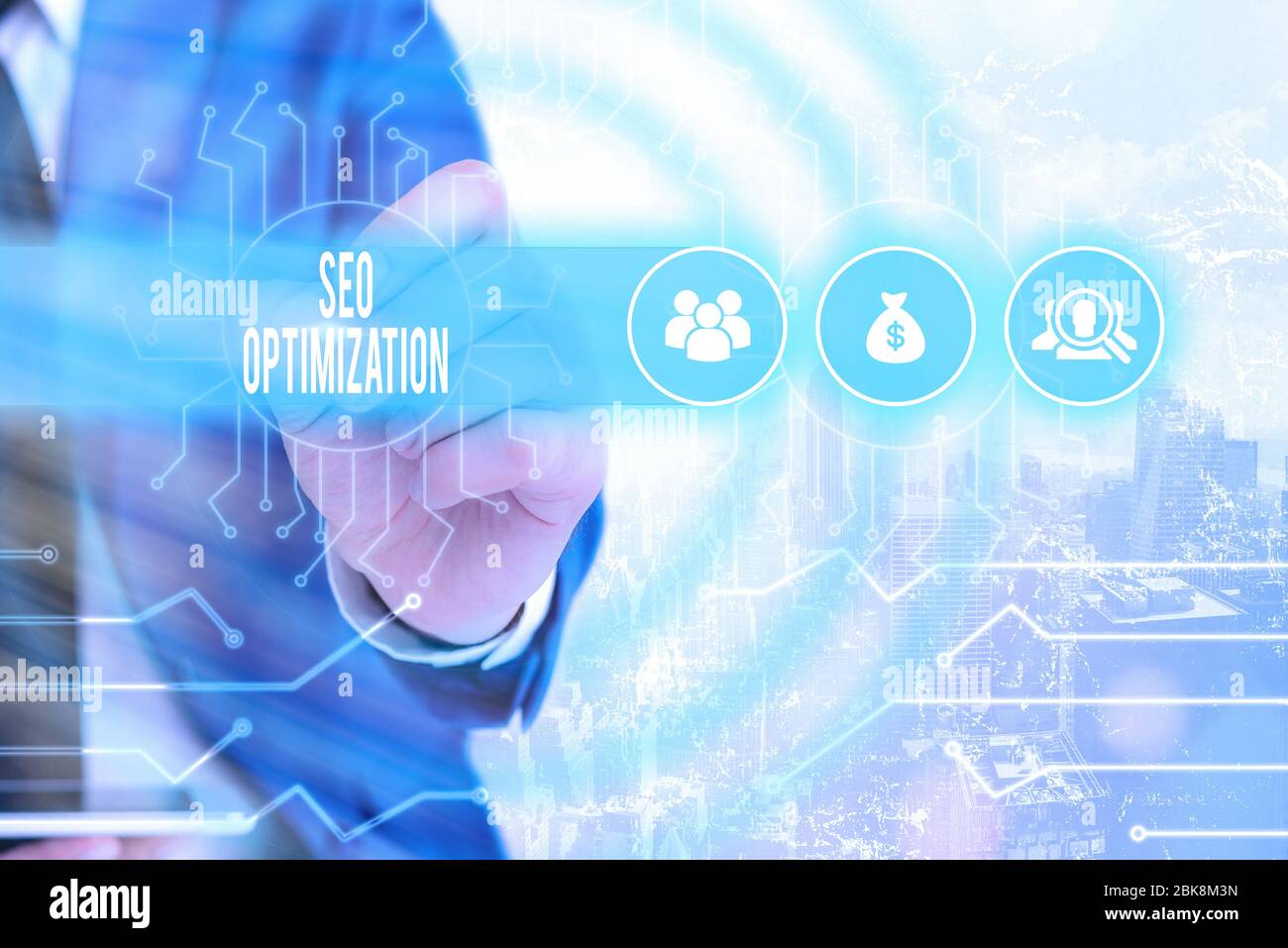 Handwriting text Seo Optimization. Conceptual photo process of affecting online visibility of ...