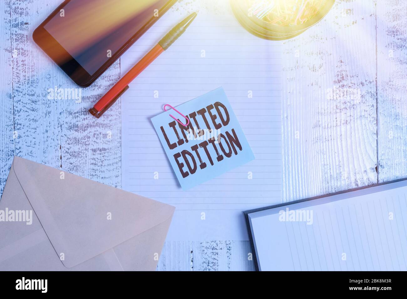 Text sign showing Limited Edition. Business photo showcasing Work of ...