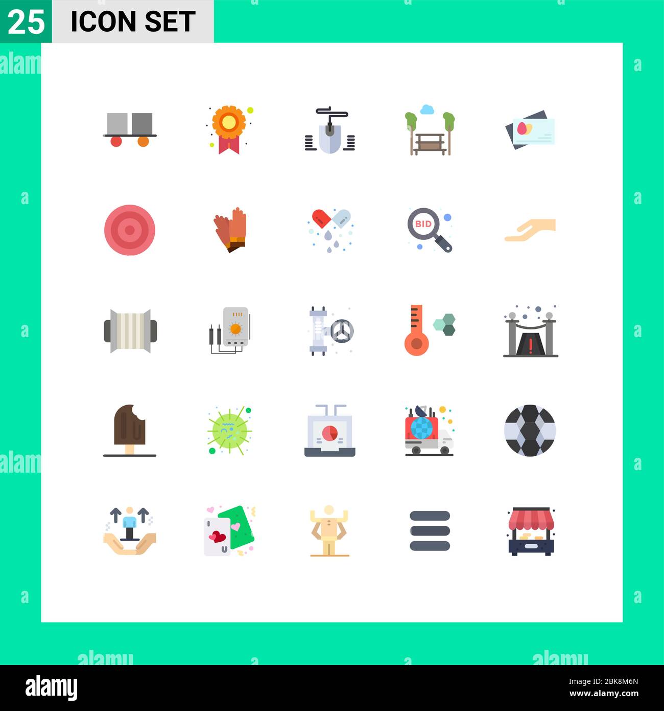 Stock Vector Icon Pack of 25 Line Signs and Symbols for egg, trees ...