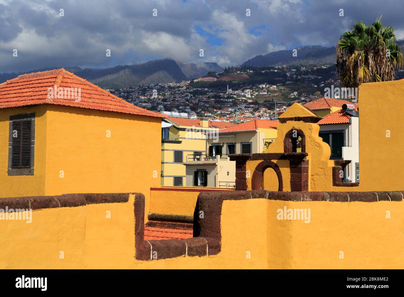 Sao Tiago Fort, Funchal City, Madeira Island, Portugal, Europe Stock ...