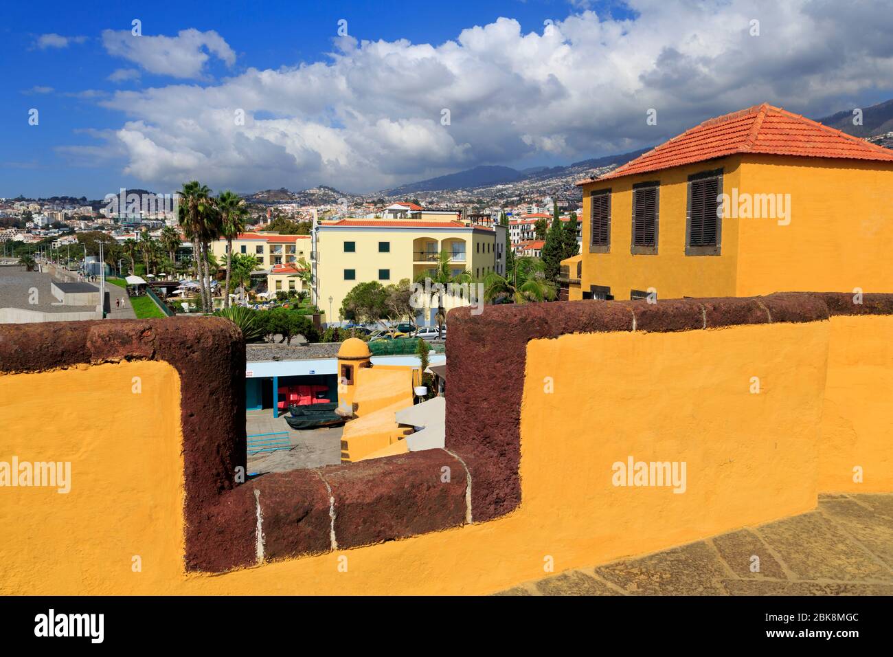 Sao Tiago Fort, Funchal City, Madeira Island, Portugal, Europe Stock ...