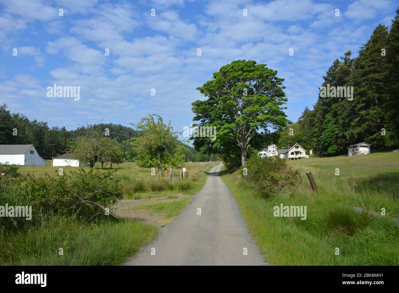 The settlement of Prevost on Stuart Island in the San Juan Islands ...