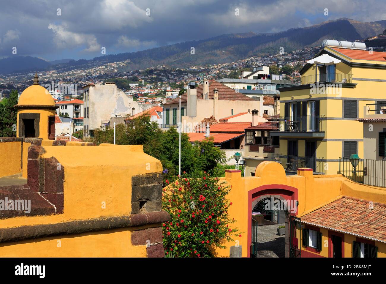 Sao Tiago Fort, Funchal City, Madeira Island, Portugal, Europe Stock ...