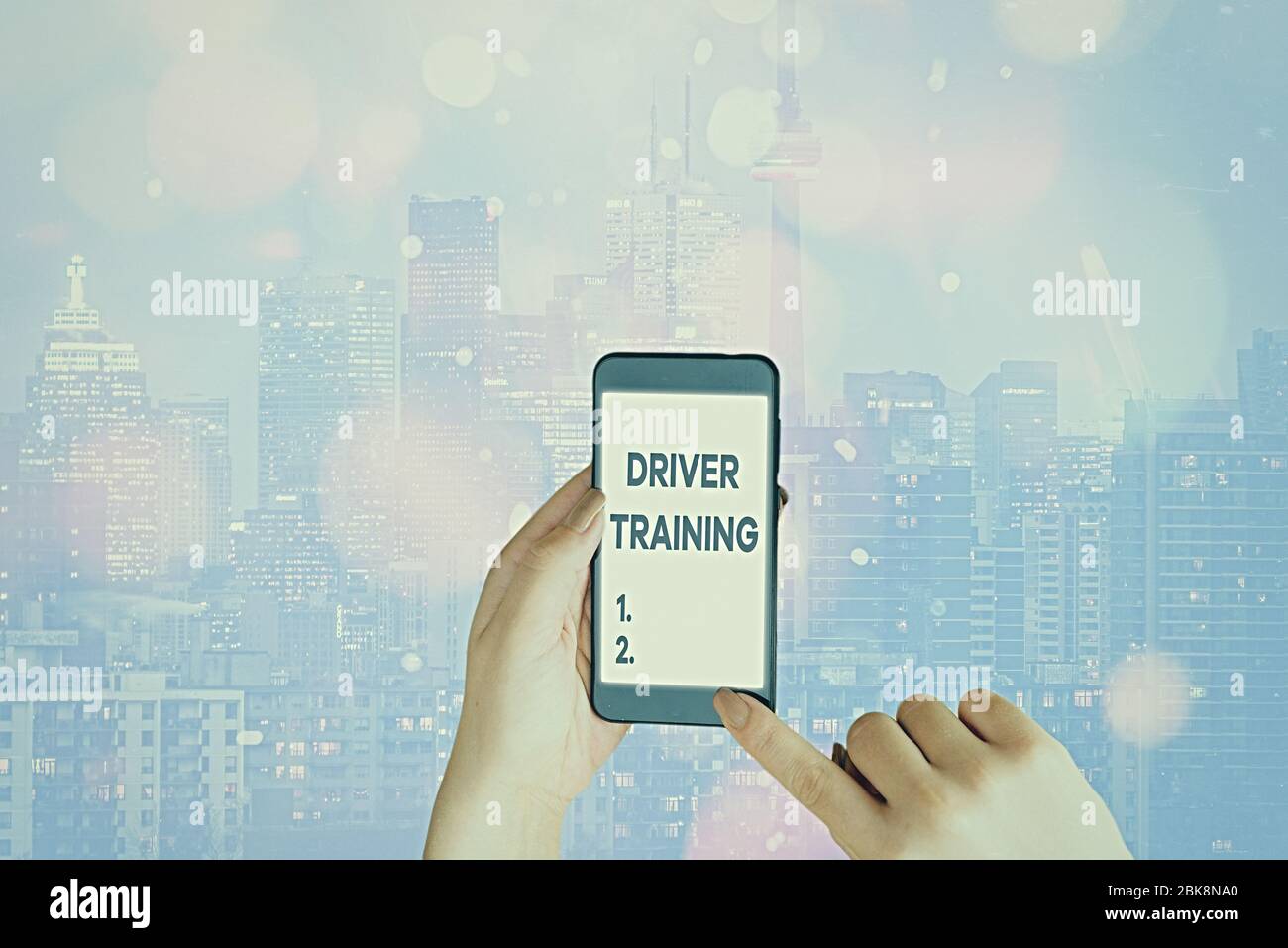 Handwriting text writing Driver Training. Conceptual photo prepares a ...