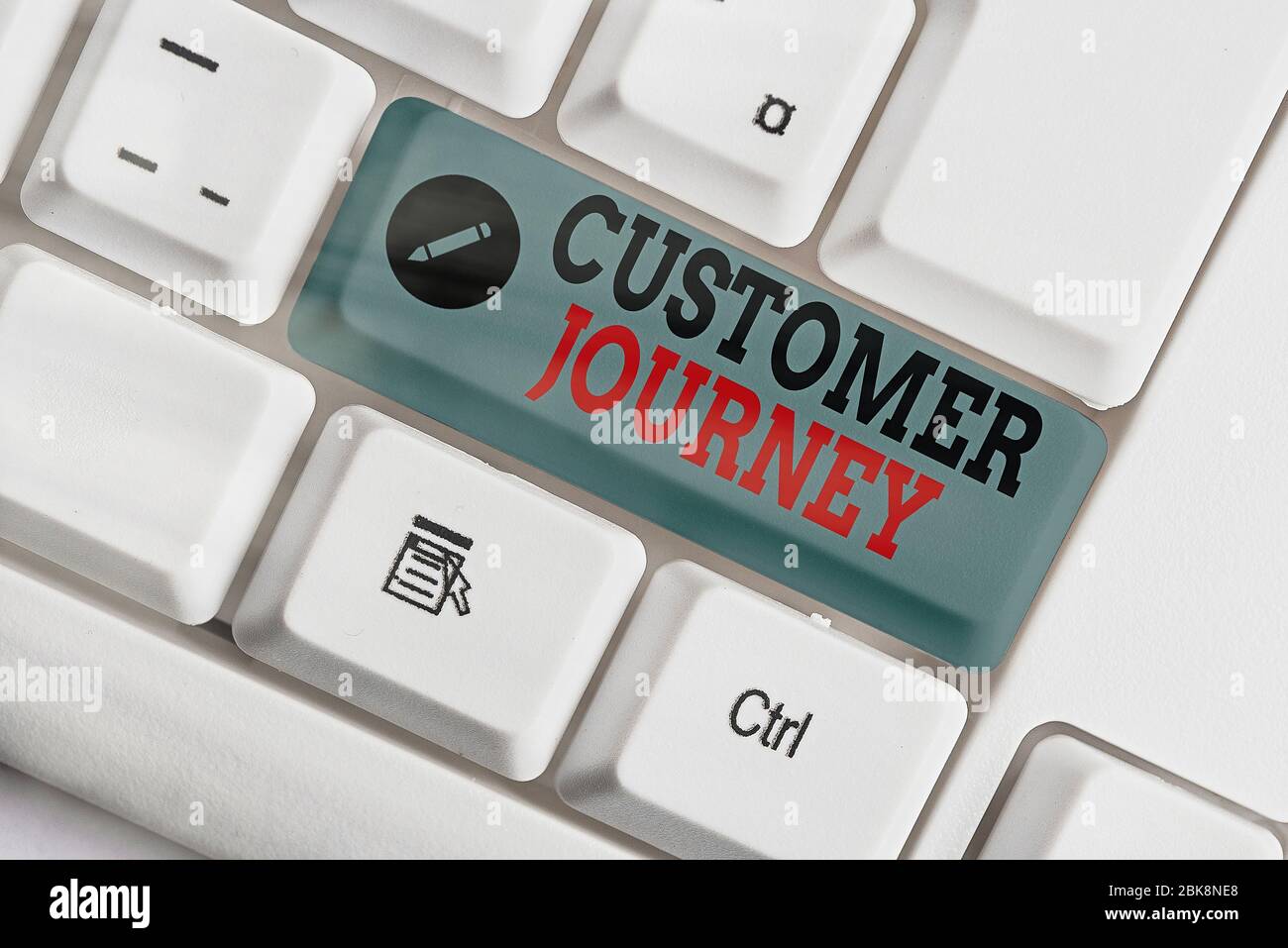 Handwriting Text Customer Journey Conceptual Photo Product Of