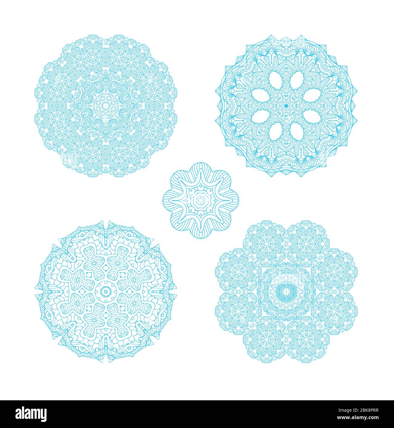 Decorative geometric snowflake retro Stock Vector Images - Alamy