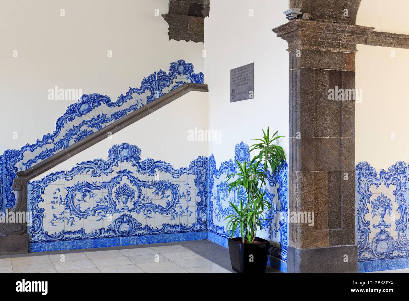 City Hall, Municipal Square, Funchal City, Madeira Island, Portugal ...