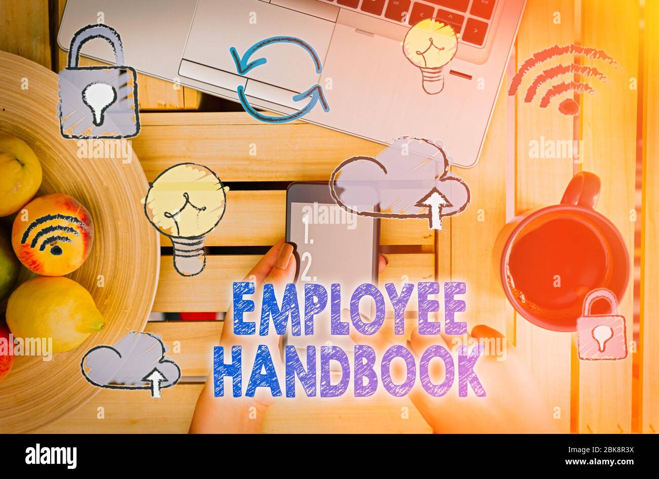 Handwriting text Employee Handbook. Conceptual photo Document that ...
