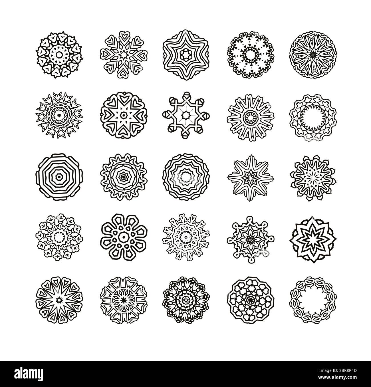 Geometric ornament made in vector. Circular pattern of traditional ...