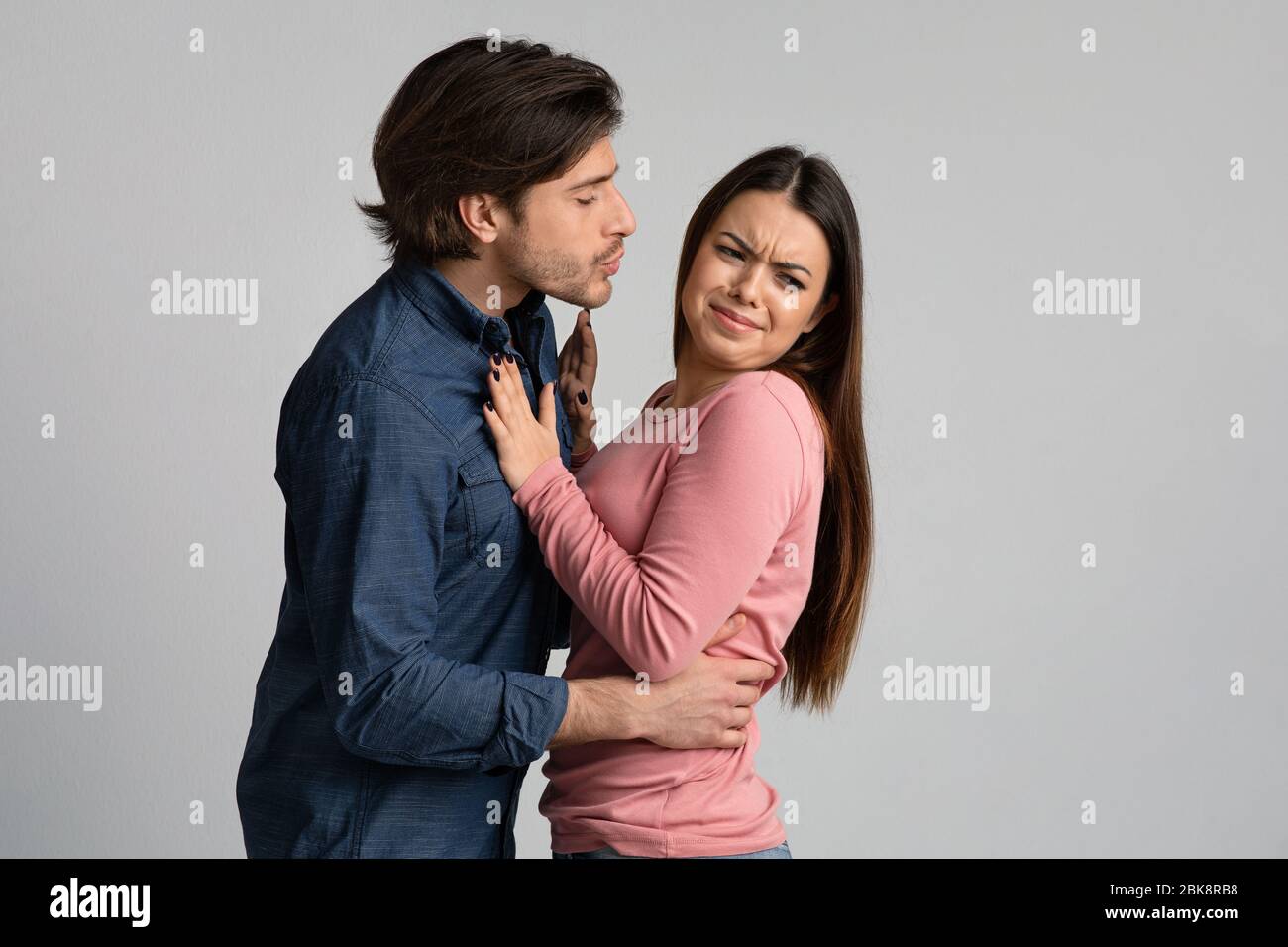 Displeased young woman rejecting hi-res stock photography and images ...