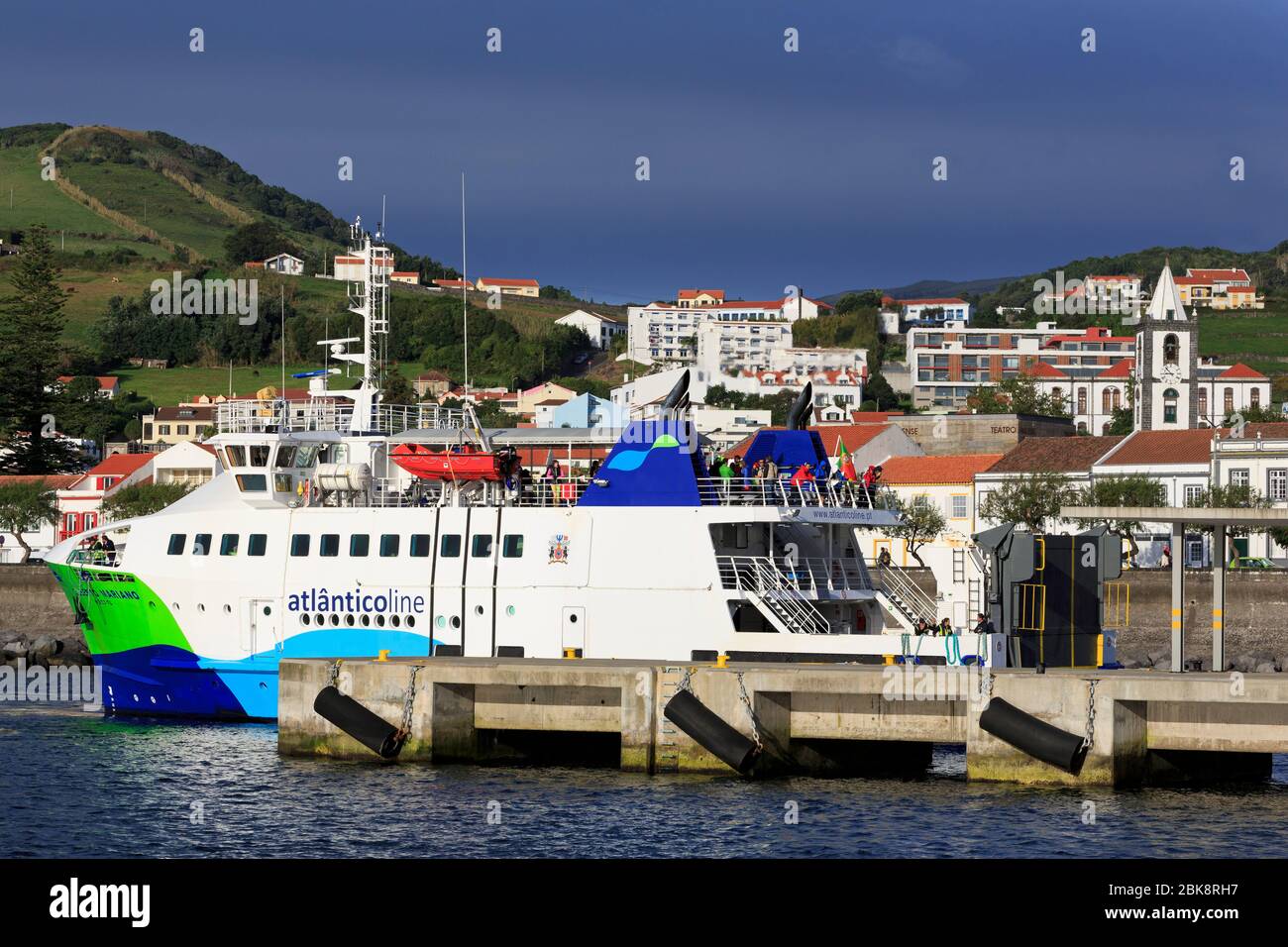 Ferry, Horta, Faial Island, Azores, Portugal, Europe Stock Photo - Alamy