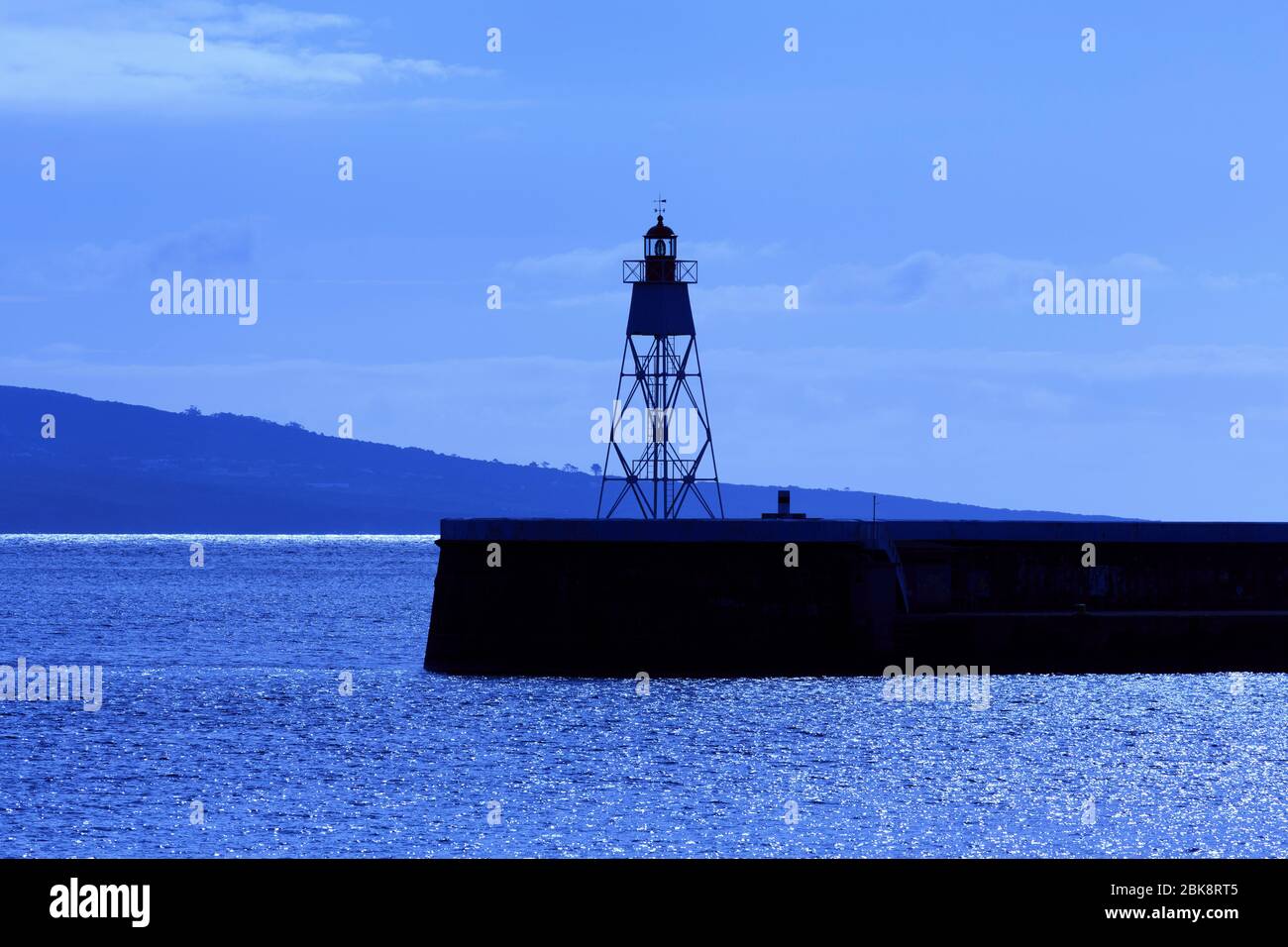 Breakwater Lighthouse, Horta, Faial Island, Azores, Portugal, Europe ...