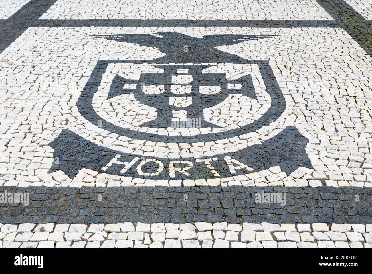 Horta Coat of Arms, Faial Island, Azores, Portugal, Europe Stock Photo ...
