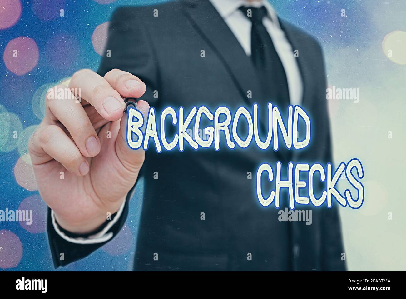 Word writing text Background Checks. Business photo showcasing looking ...