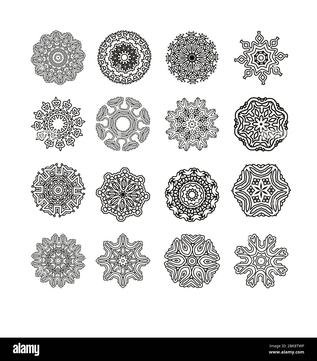 Big beautiful black white Stock Vector Images - Alamy