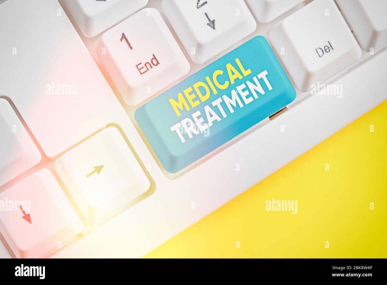 Text sign showing Medical Treatment. Business photo text Management and ...
