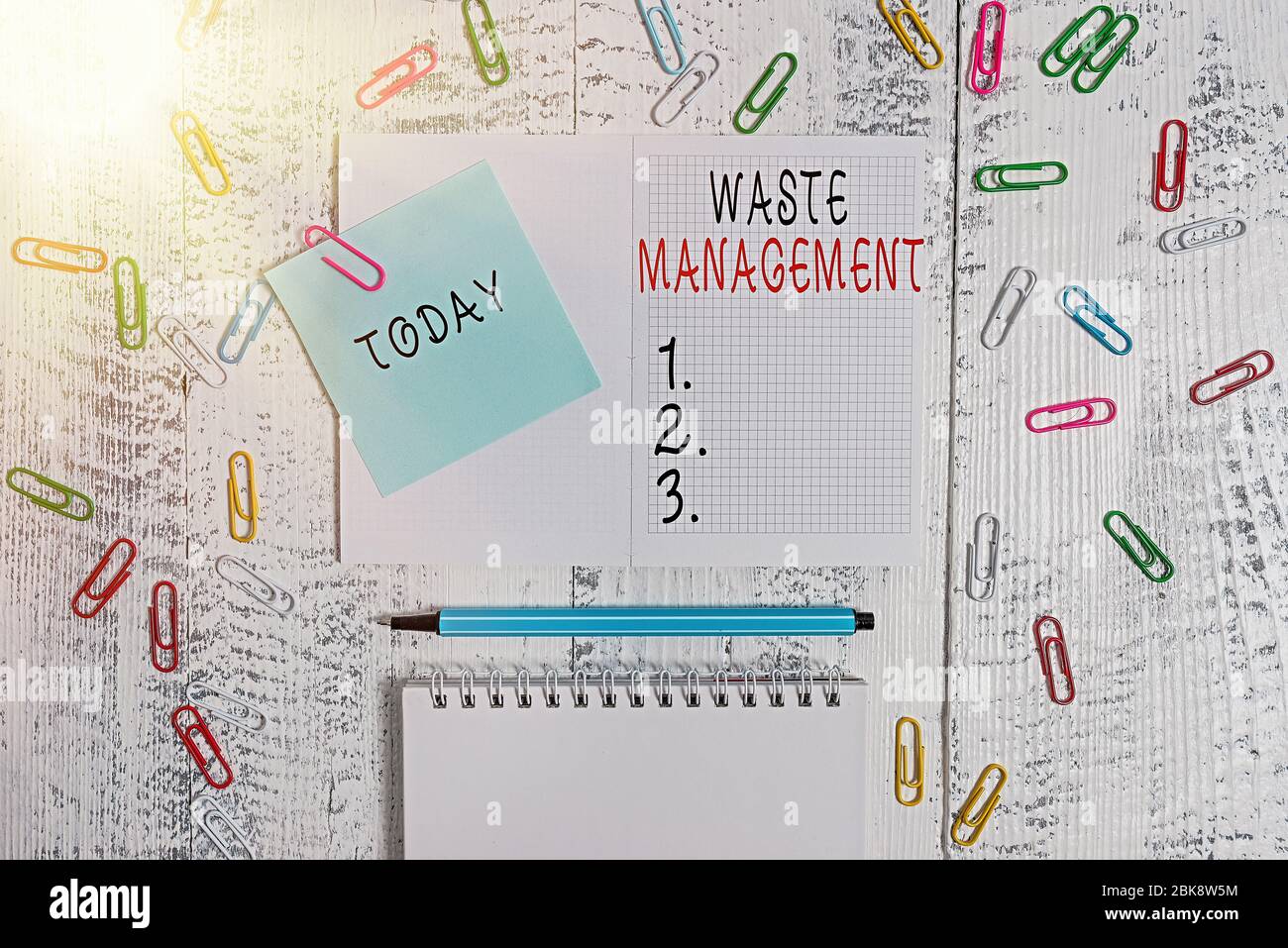 Handwriting text writing Waste Management. Conceptual photo actions ...