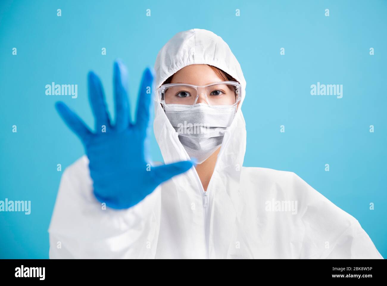 Hand stop suit hi-res stock photography and images - Alamy