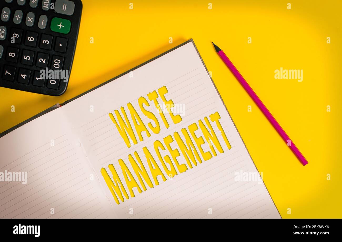 Conceptual hand writing showing Waste Management. Concept meaning ...