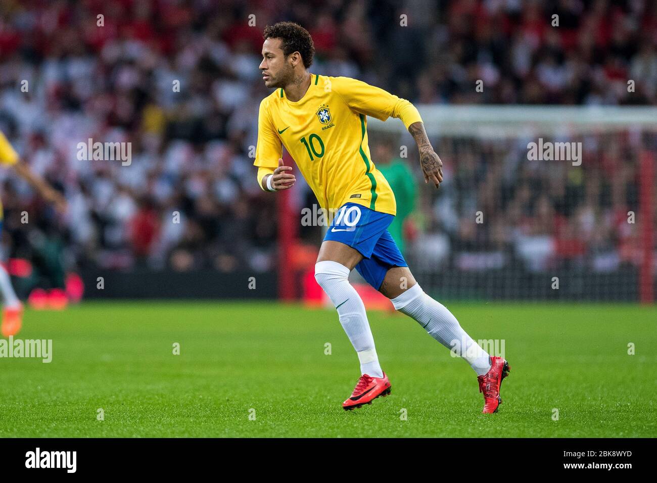 National team of Brazil at Wembley in match against England Stock Photo ...
