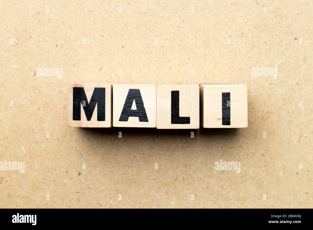 Letter block in word mali on wood background Stock Photo - Alamy