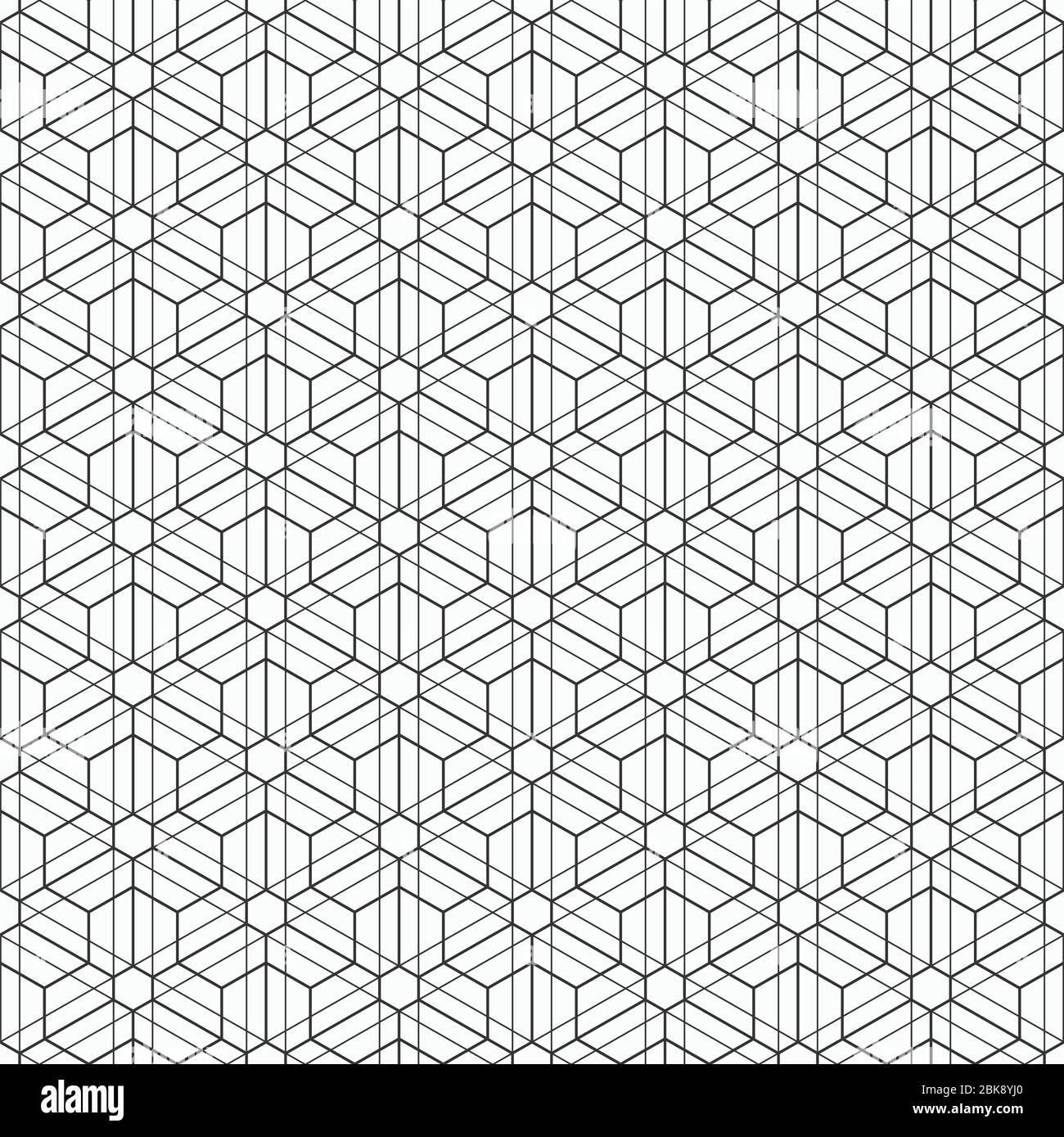 Abstract Seamless Pattern Modern Stylish Texture Linear Style Geometric Tiles With Triple
