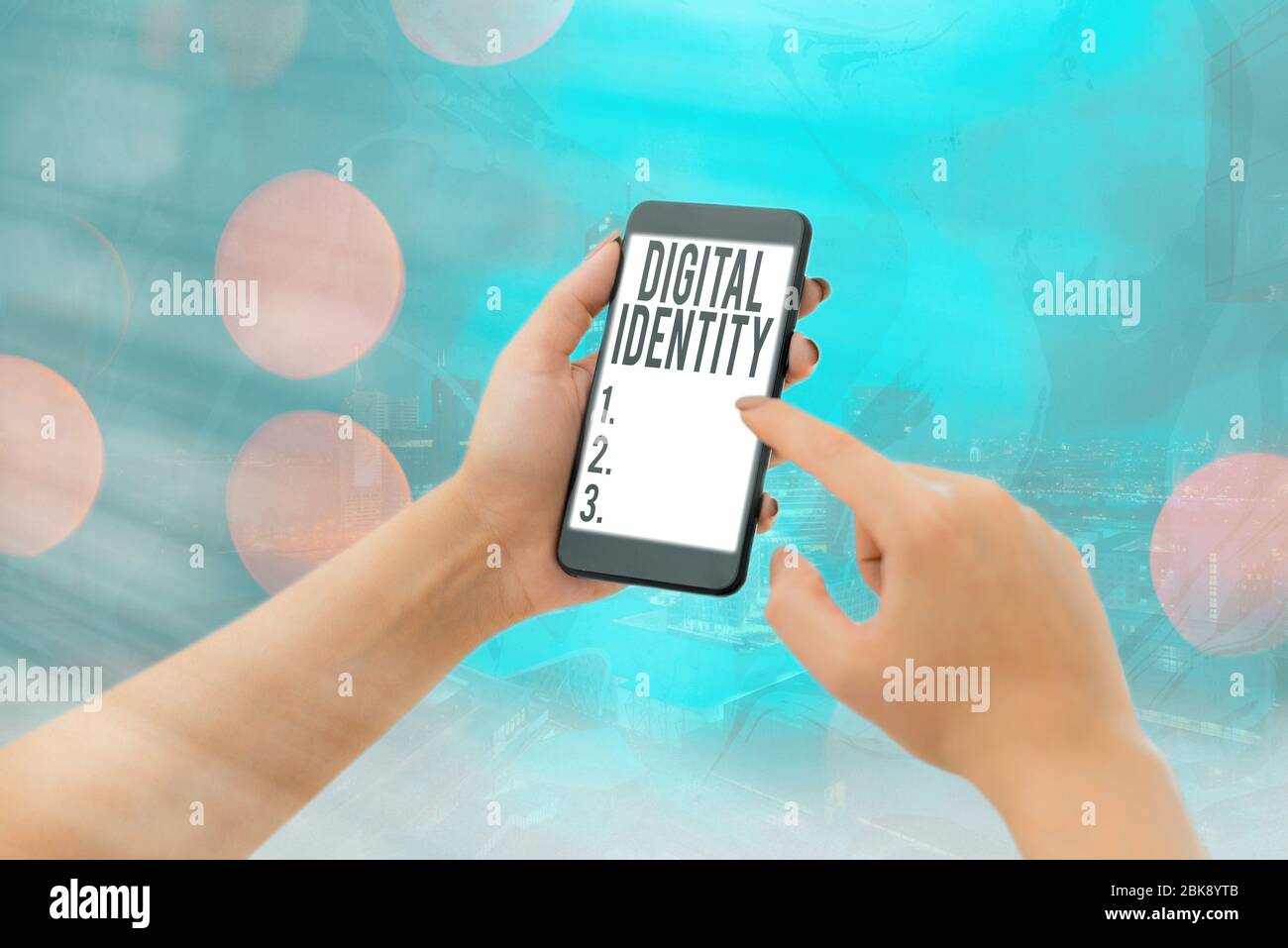 Conceptual hand writing showing Digital Identity. Concept meaning ...