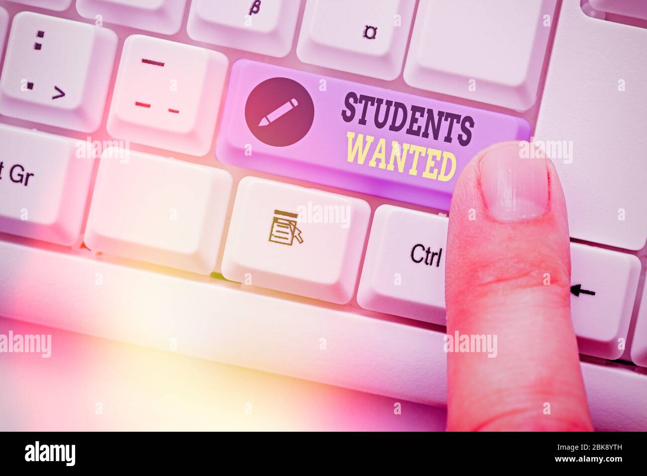 Handwriting text writing Students Wanted. Conceptual photo list of ...