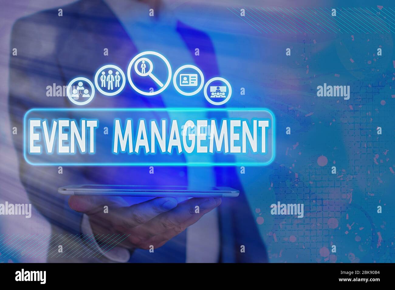 Handwriting text Event Management. Conceptual photo creation and ...