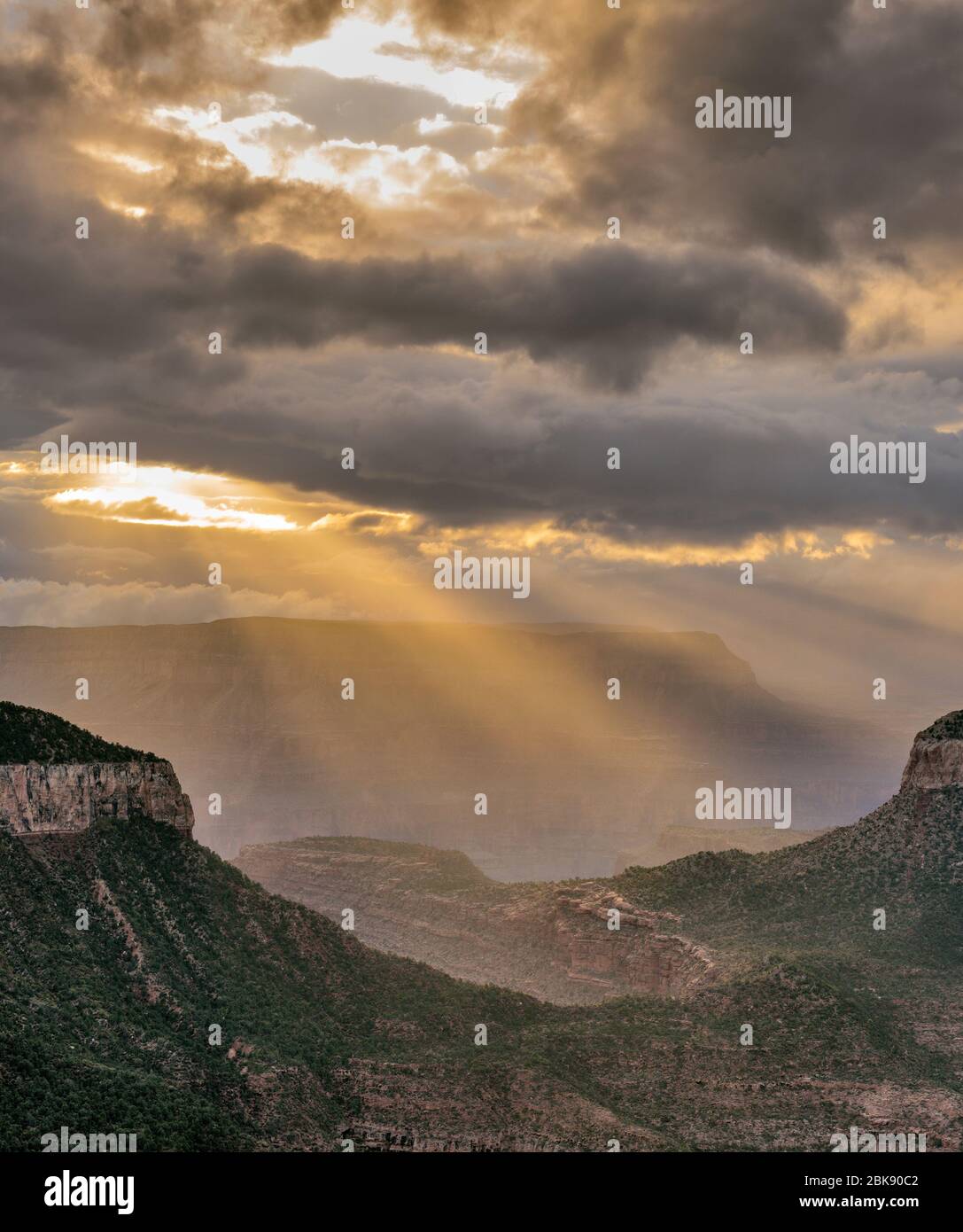 Clearing Storm, Fire Point, North Rim, Grand Canyon National Park ...