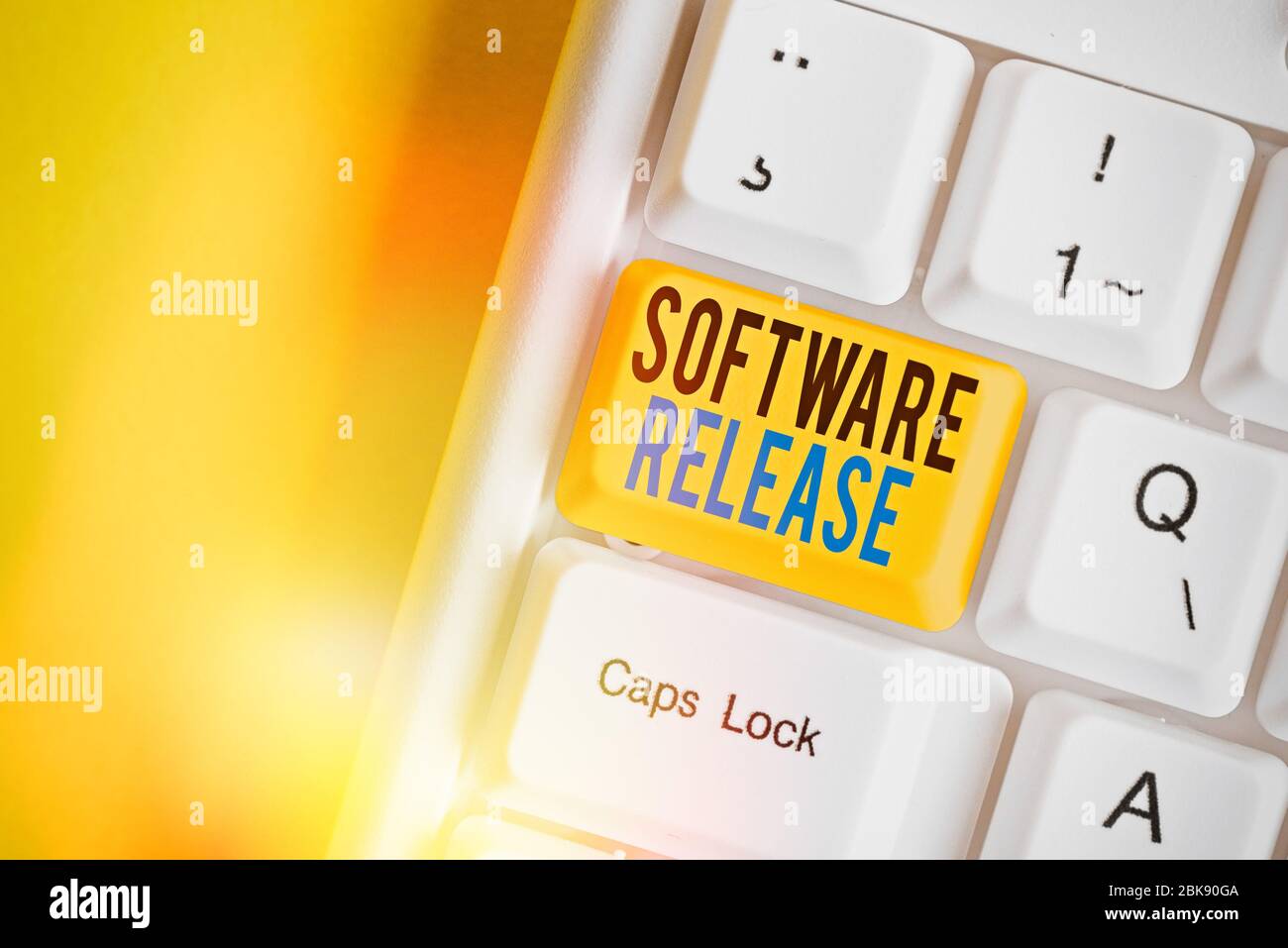 Word writing text Software Release. Business photo showcasing sum of ...