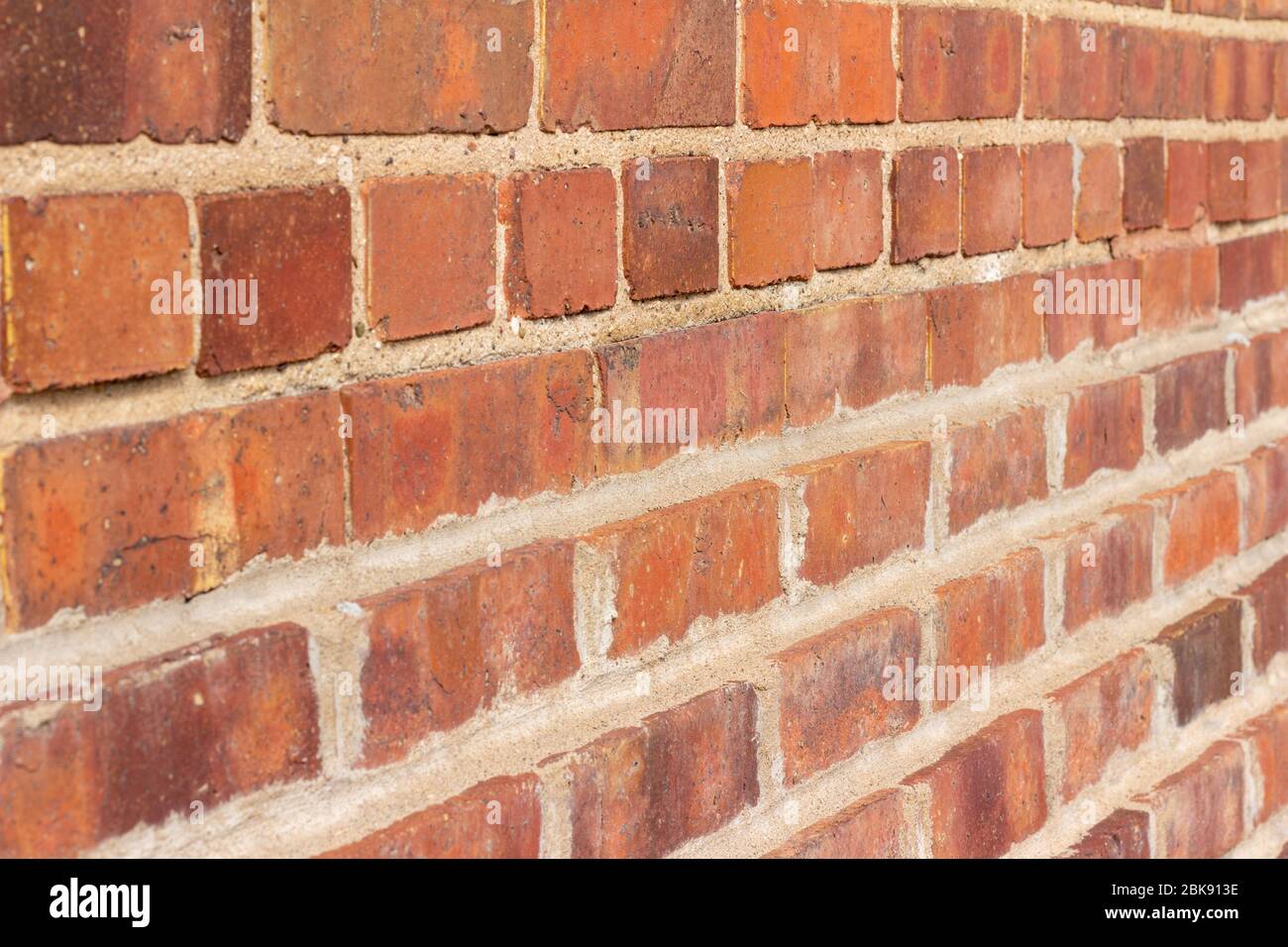 Rustic antique clay brick wall texture background with peppered bricks ...
