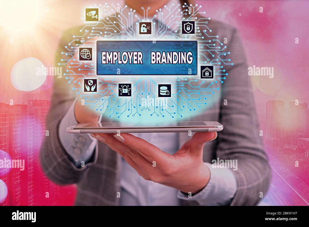 Conceptual hand writing showing Employer Branding. Concept meaning ...