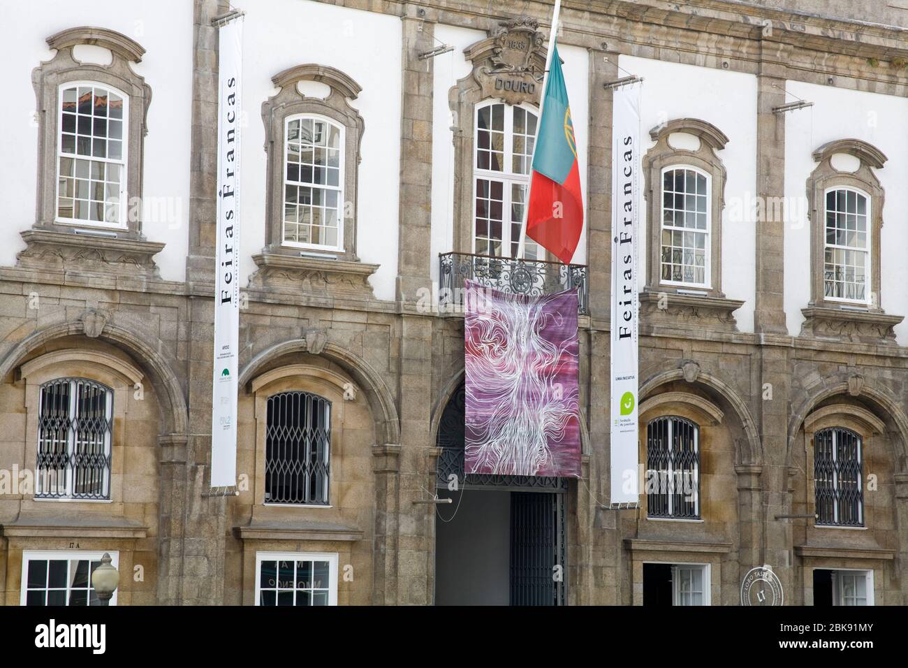 Douro building on Largo de Sao Domingos, Porto, Portugal, Europe Stock ...