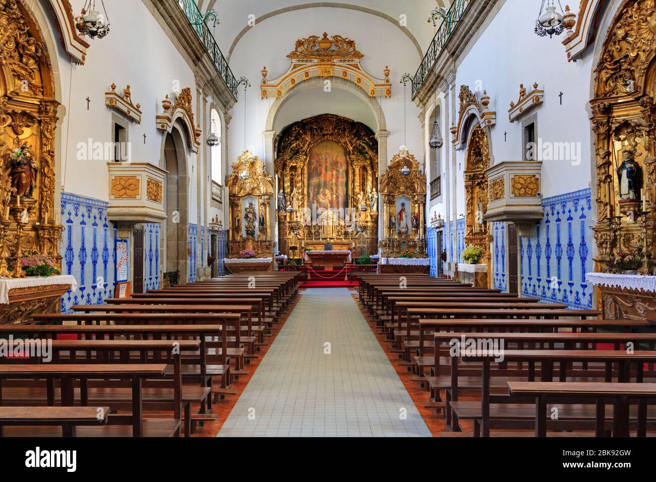 Santa Marinha Church, Gaia District, Porto City, Portugal, Europe Stock ...