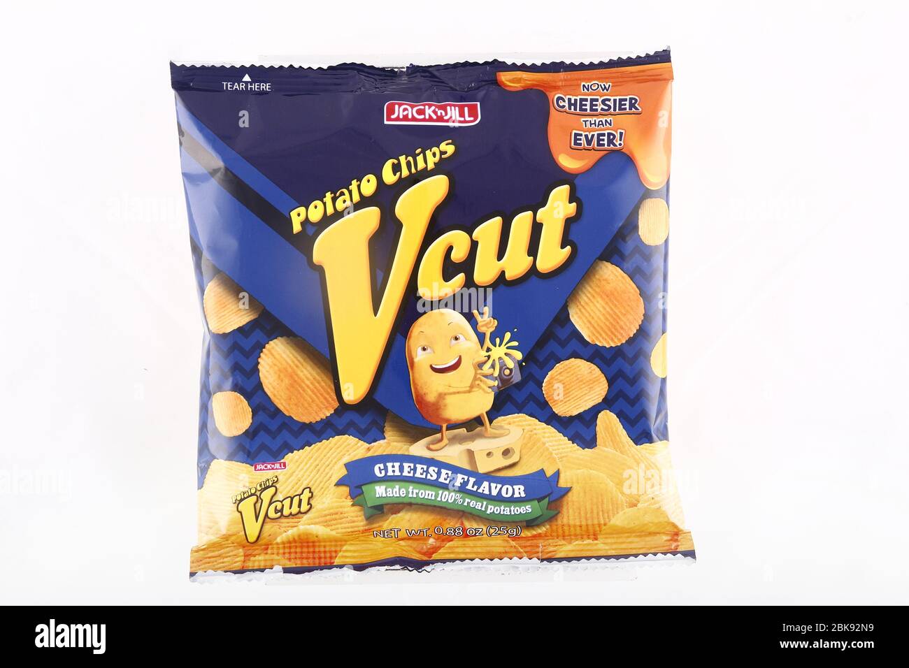 Antipolo City, Philippines - February 6, 2019: Bag of V cut potato chip ...