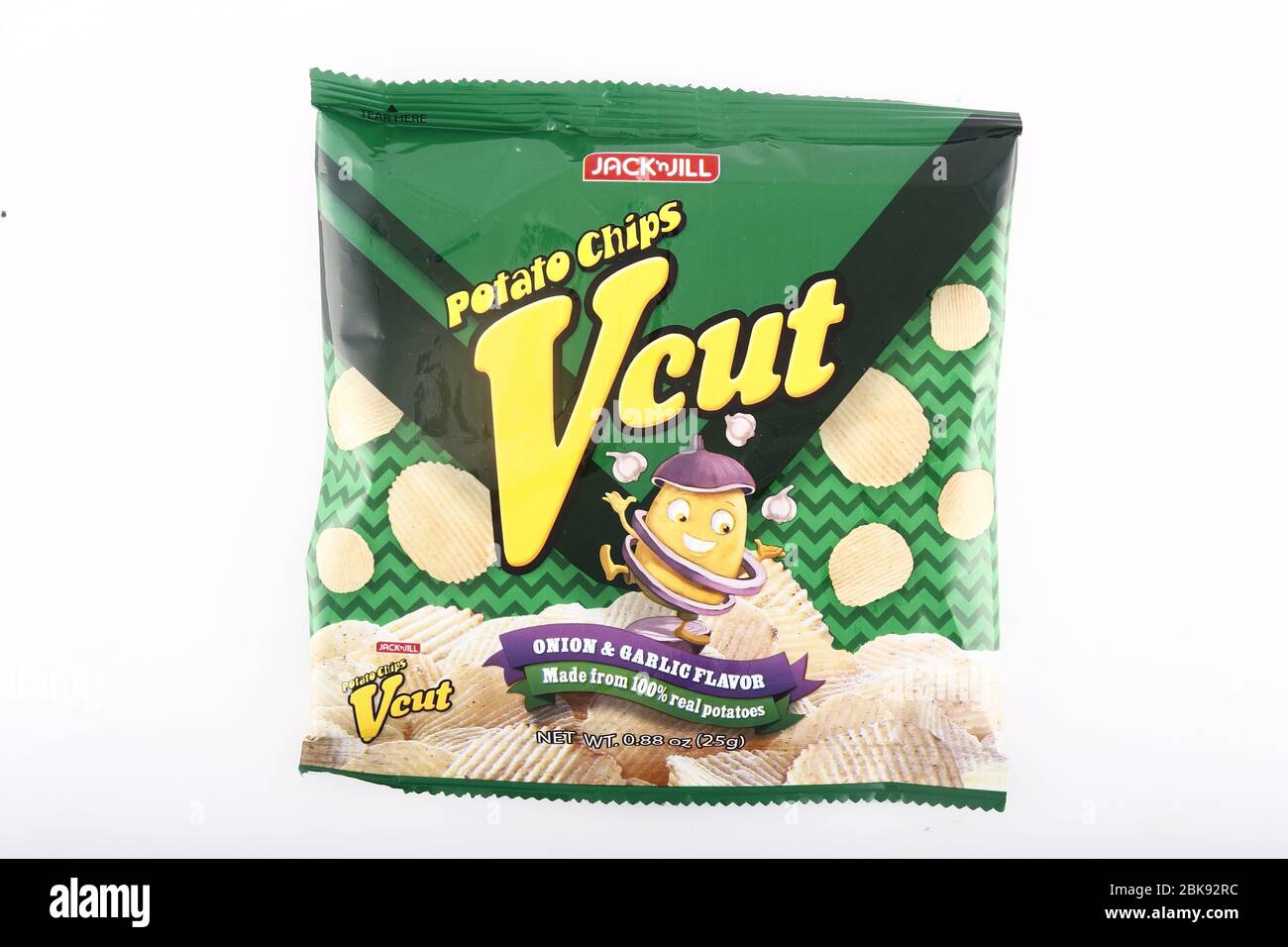 Antipolo City, Philippines - February 6, 2019: Bag of V cut potato chip ...
