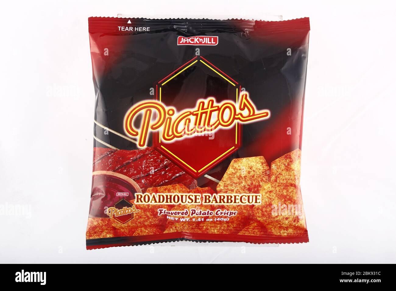 Antipolo City, Philippines - February 6, 2019: Bag of Piattos potato ...