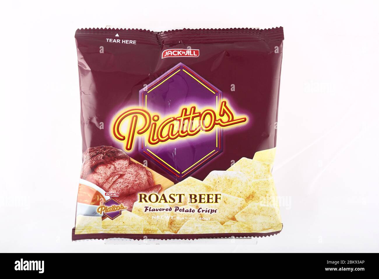 Antipolo City, Philippines - February 6, 2019: Bag of Piattos potato ...