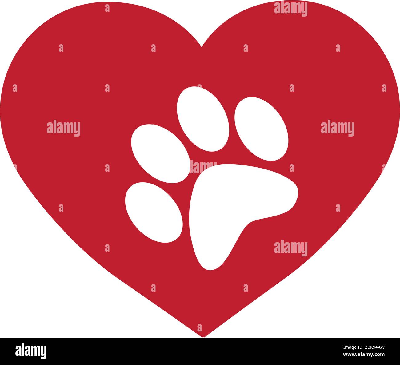Heart paw track hi-res stock photography and images - Alamy