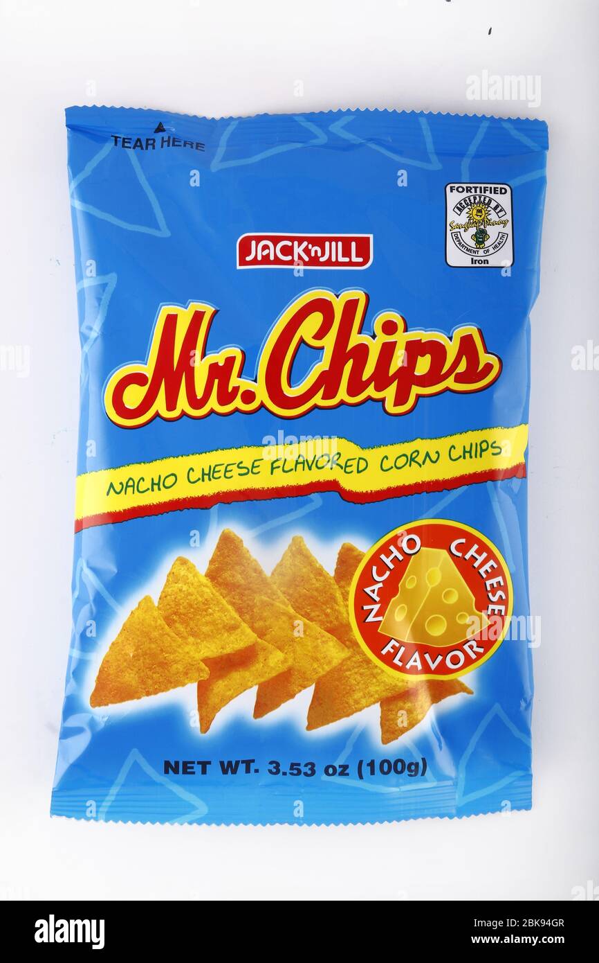 Antipolo City, Philippines - February 6, 2019: Bag of Mr. Chips nachos ...