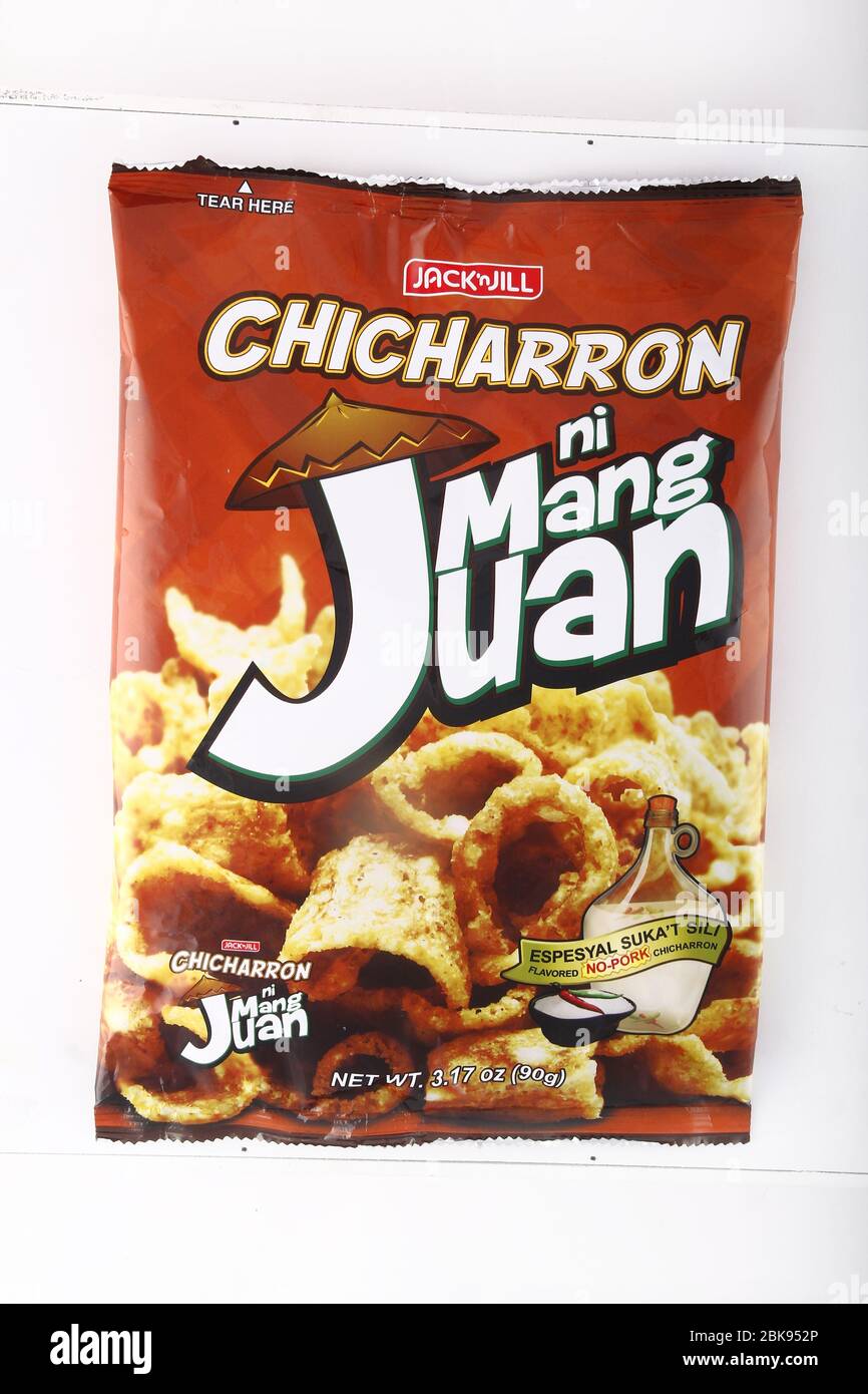 Antipolo City, Philippines - February 6, 2019: Bag of Chicharron ni ...