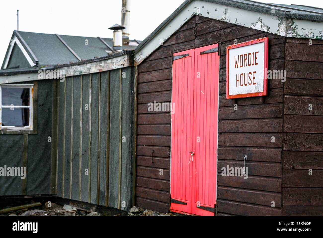 The historic Wordie House, the original hut and research base from the ...